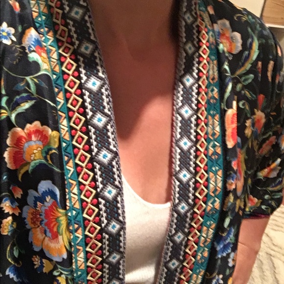 Johnny Was | Jackets & Coats | Johnny Was Fusai Velvet Kimono | Poshmark